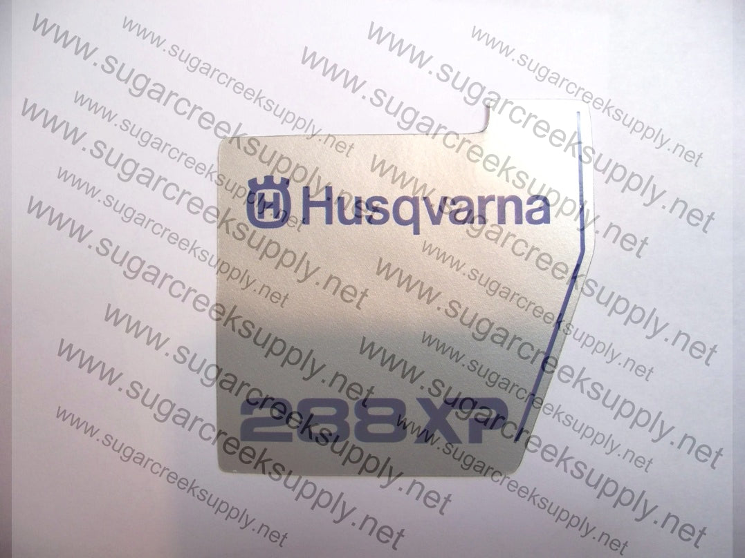 Husqvarna 288XP late starter cover decal – Sugar Creek Supply