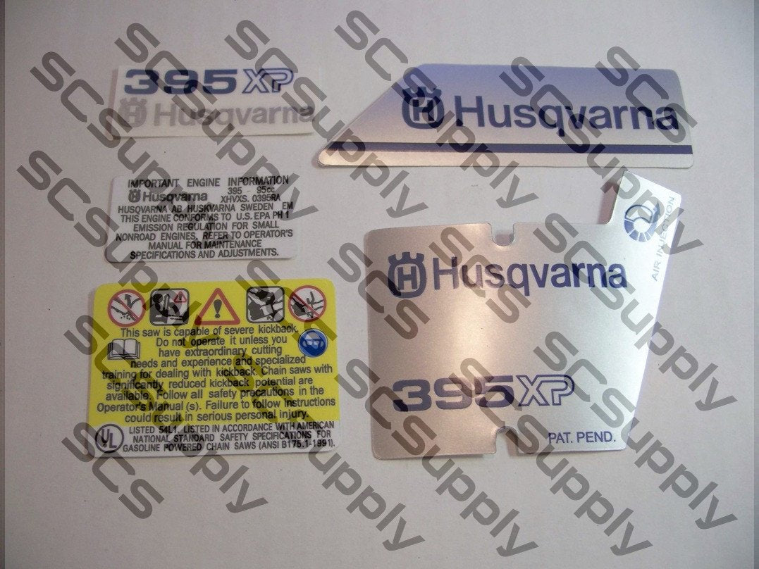 Husqvarna 395XP (version 2) decal set – Sugar Creek Supply
