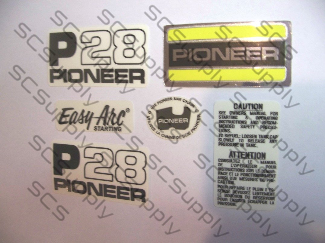 Pioneer P28 (green saw) decal set – Sugar Creek Supply