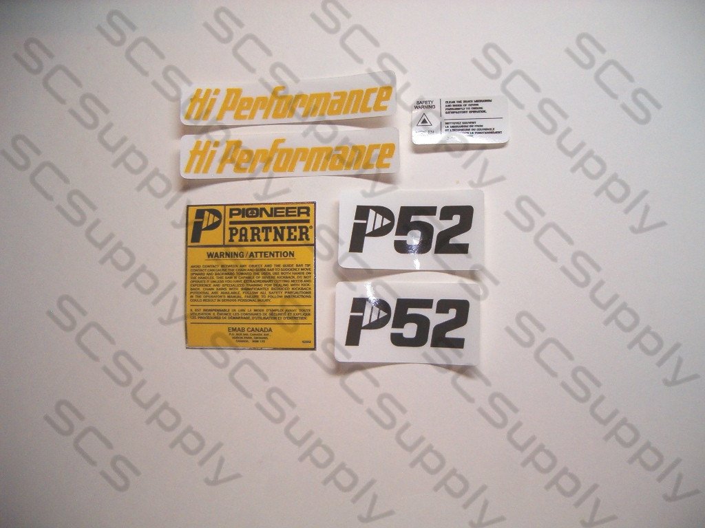 Pioneer/Partner P52 decal set – Sugar Creek Supply